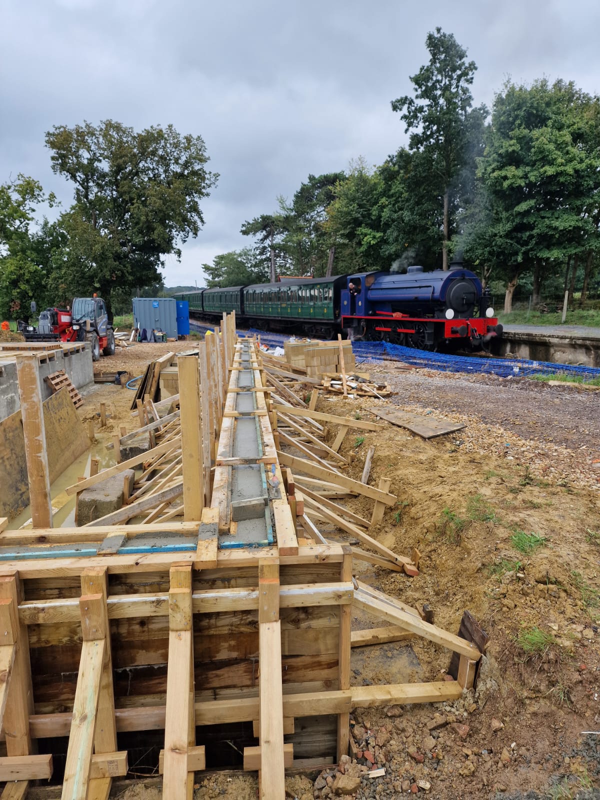 Isle of Wight Steam Railway - Stoneham Construction